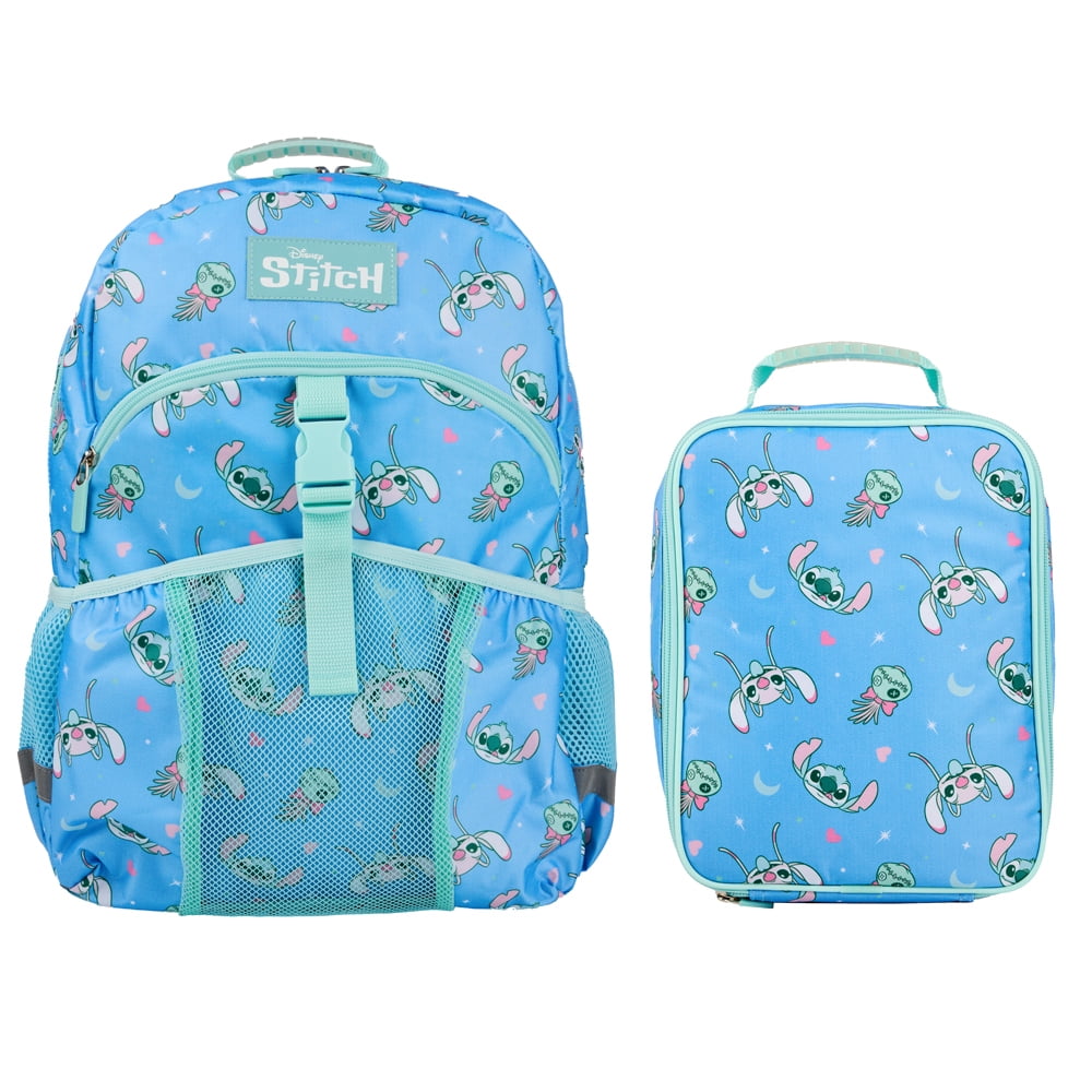 Disney's Stitch 2-Piece 16" Premium Backpack & Lunch Kit Set - Walmart.com