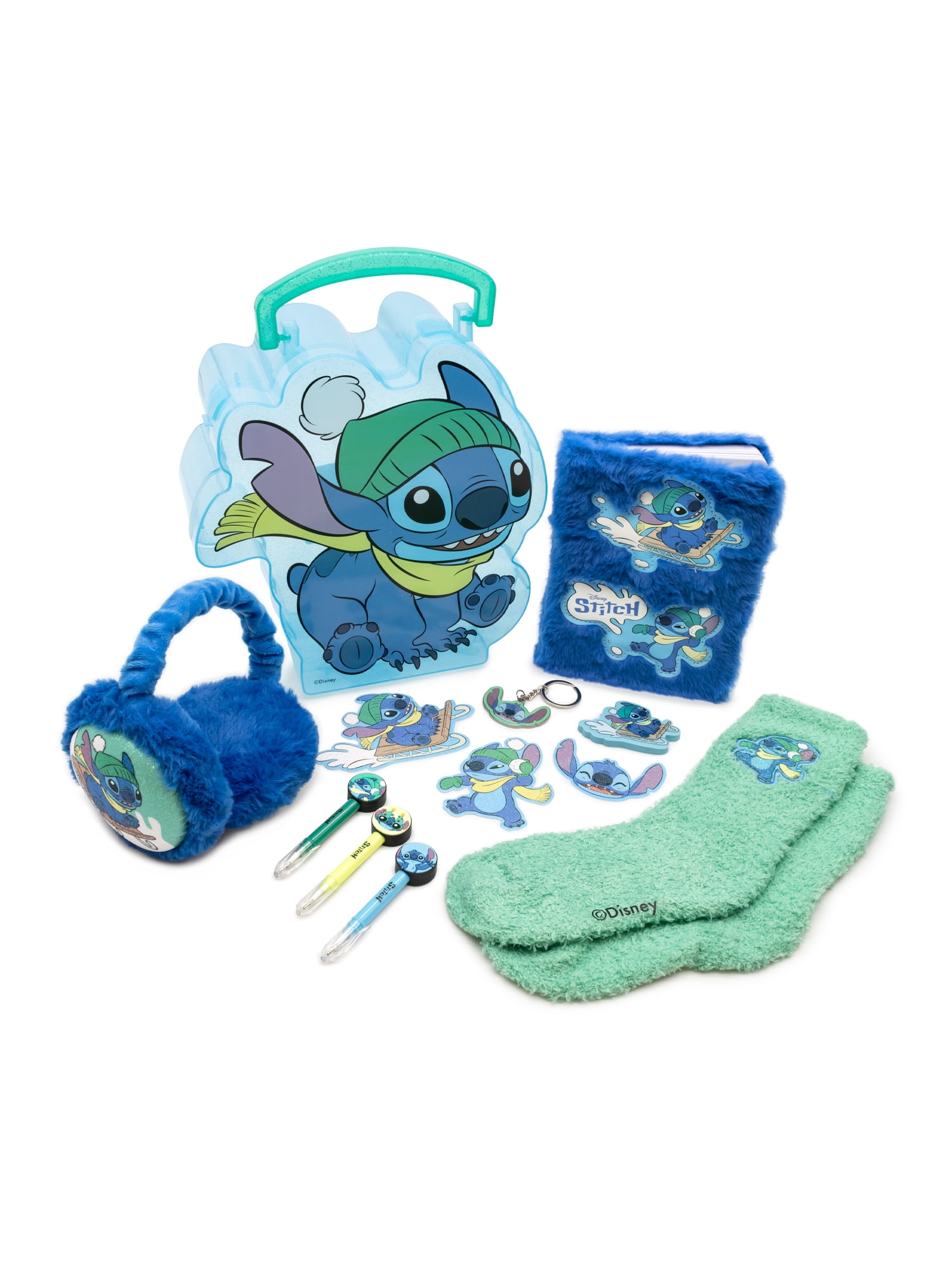 Disney's Stitch Children's Blue Stationary & Wearable 7-Piece Set ...