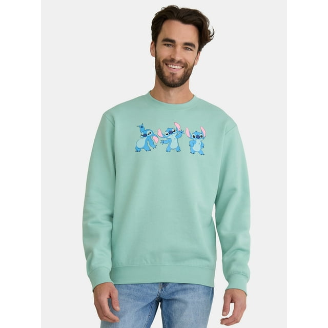 Disney's Stitch Men's Graphic Sweatshirt, Sizes S-2XL - Walmart.com