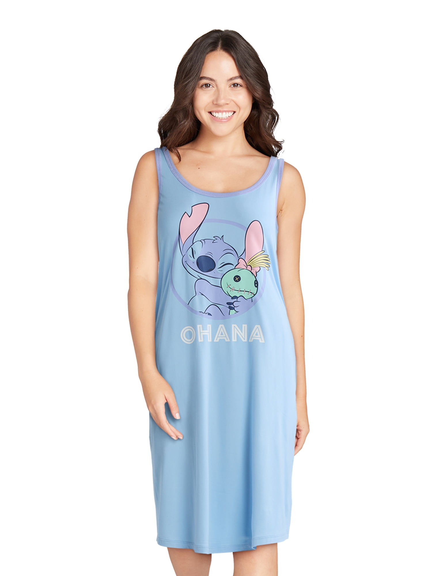 Disney’s Stitch Women’s and Women’s Plus Sleep Tank Dress, Sizes XS-3X ...
