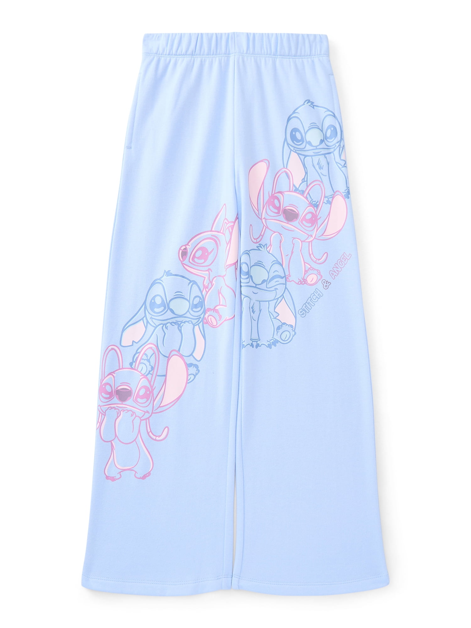 Disney's Stitch and Angel Girls Fleece Jogger Pants, Sizes 4-16 ...