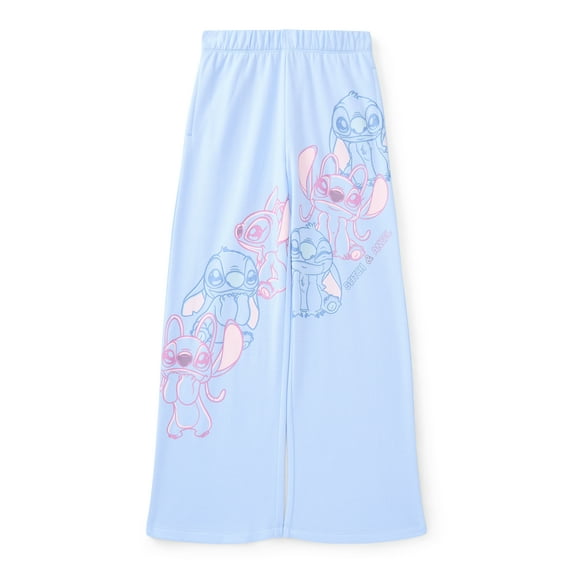Disney's Stitch and Angel Girls Fleece Jogger Pants, Sizes 4-16 ...