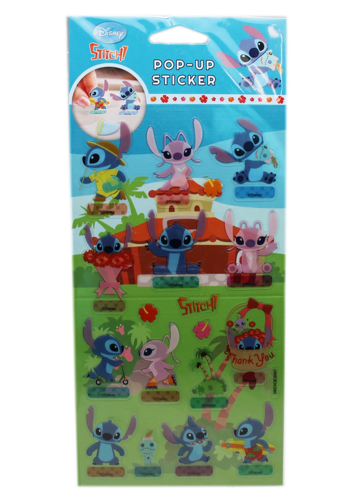 Disney's Stitch and Angel Pop-Up Sticker (15 Stickers) - Walmart.com