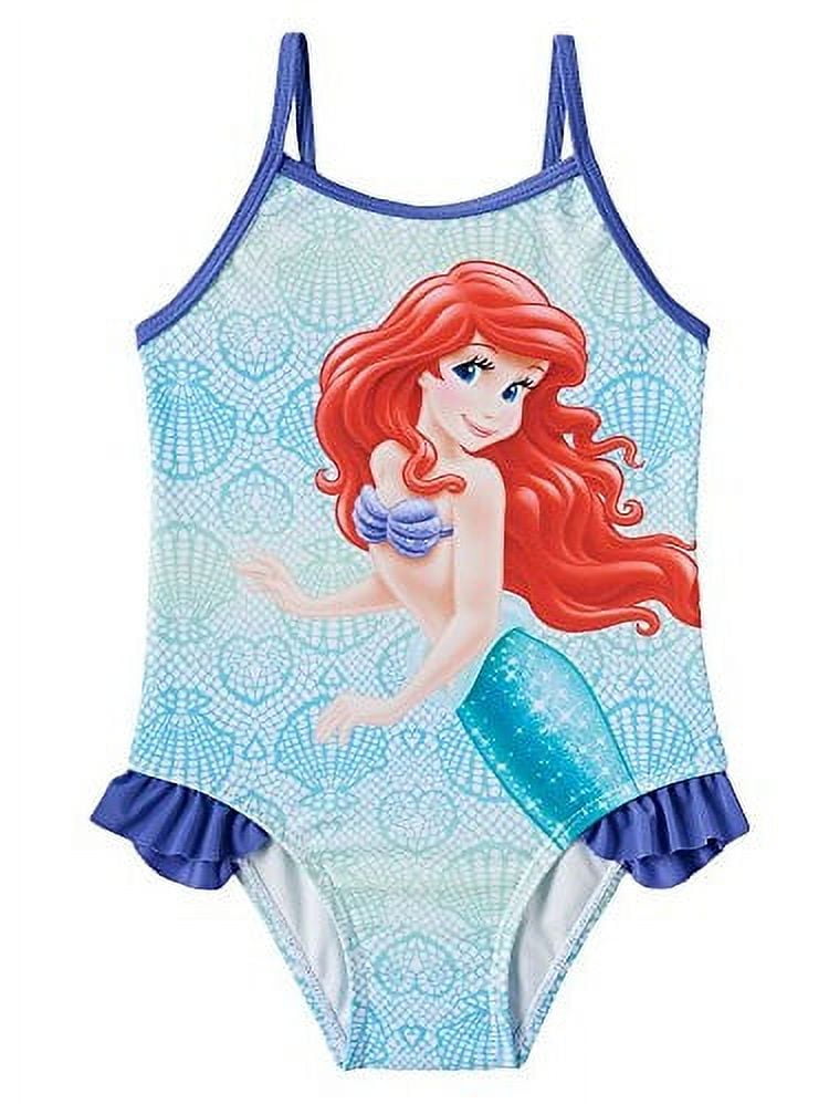 Disney's The Little Mermaid Ariel Toddler Girl One-Piece Swimsuit (4T ...