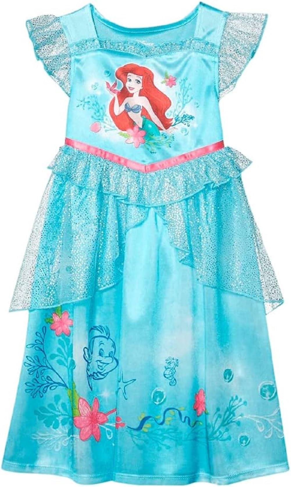 Disney's The Little Mermaid Toddler Girl Ariel Night Gown Color: Multi ...