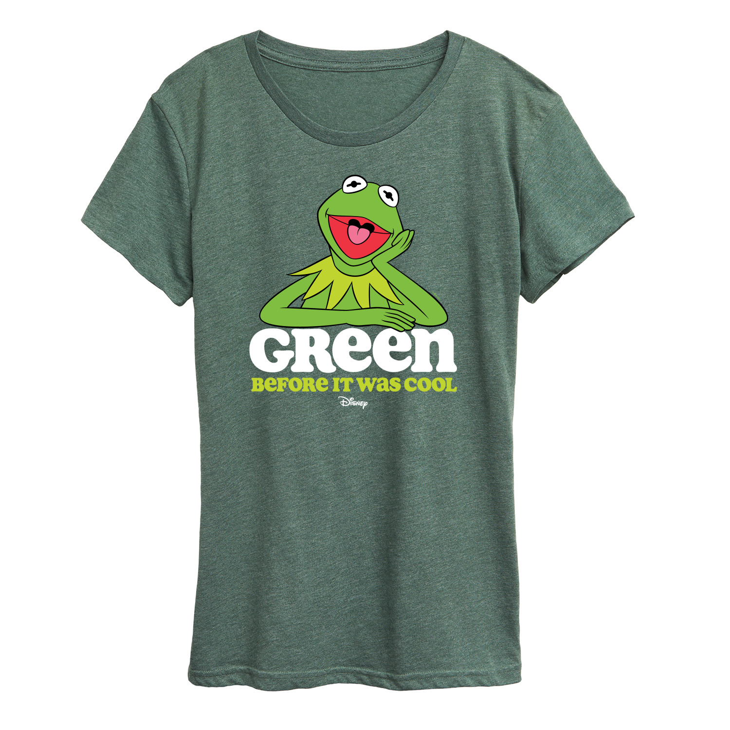 Disney's The Muppets Kermit Plus Green Before It Was Cool Graphic Tee ...