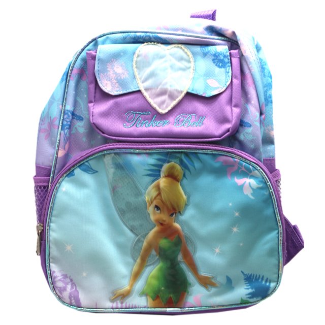 Disney's Tinker Bell Violet/Light Blue Nature Small Size Backpack (12in ...