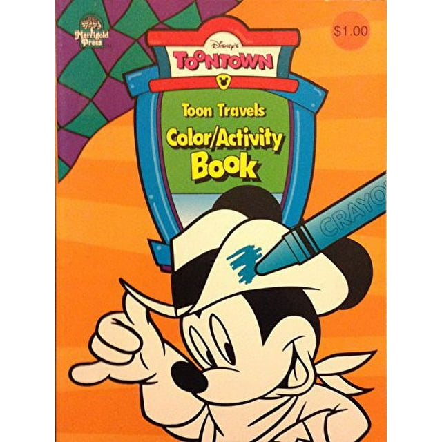 Pre-Owned Disney's Toontown: Toon Travels Color/Activity Book Paperback ...
