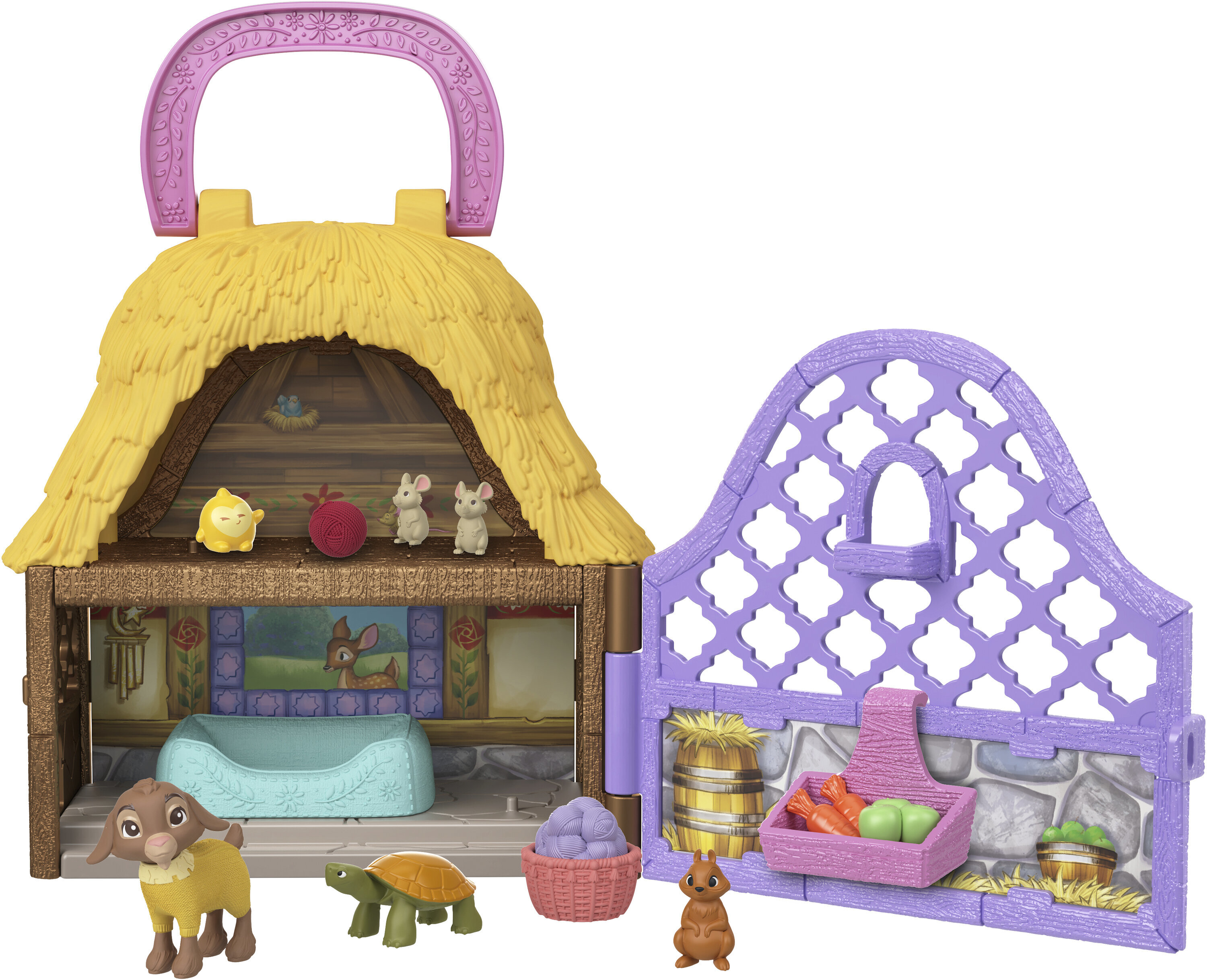 Barbie Sweet Orchard Farm Playset with Barn, Horse, 10 Farm Animals ...