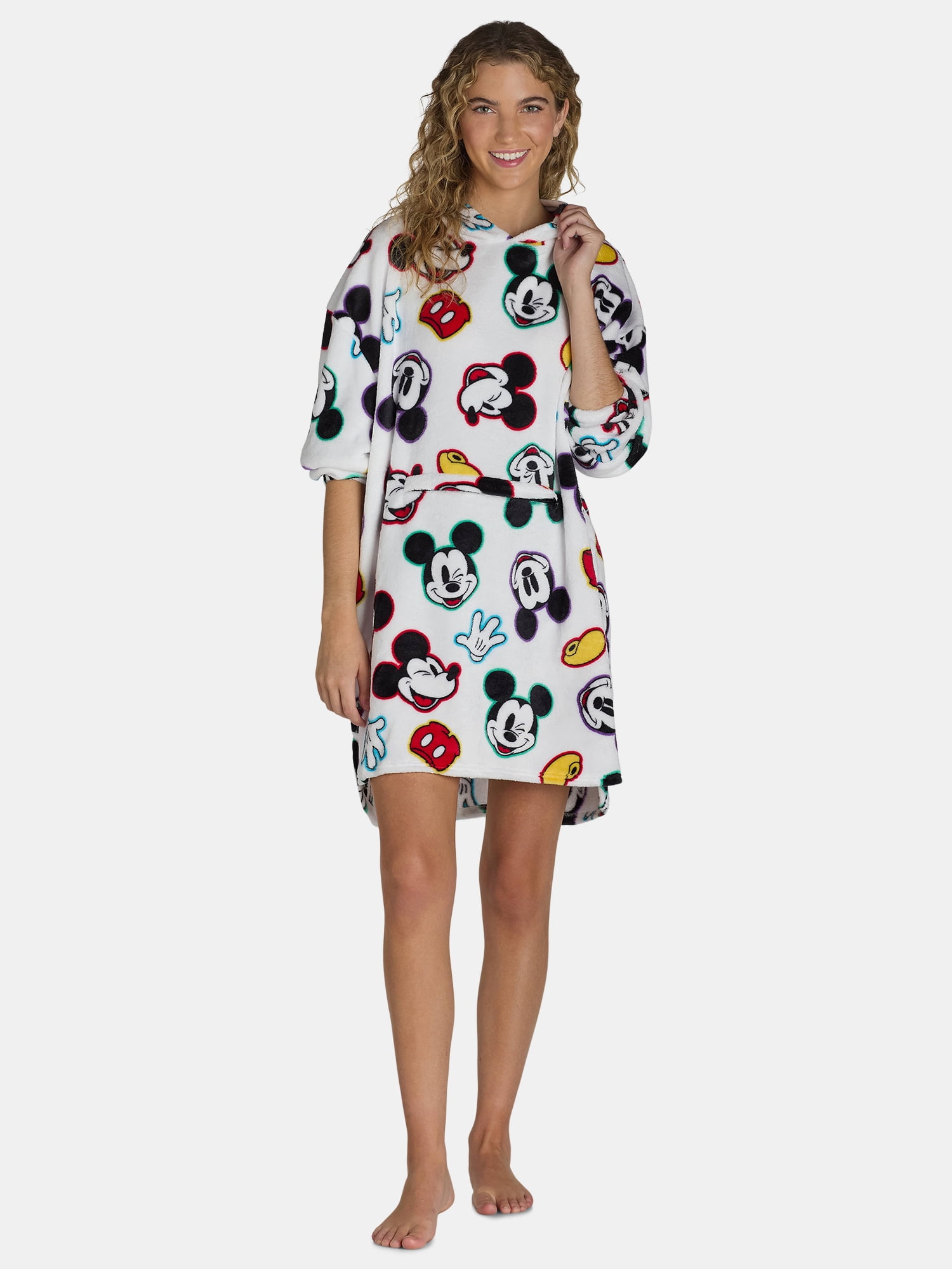 Disney Mickey Mouse Women's Hooded Lounger - Walmart.com