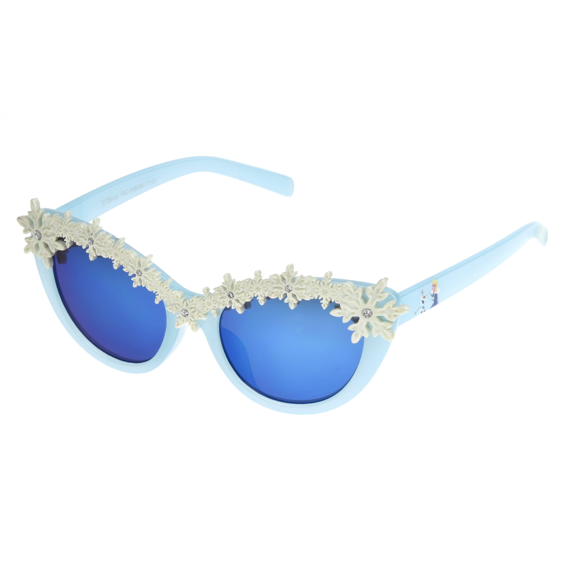 Disney x Foster Grant Frozen Cat Eye Girls Full Rim Sunglasses, Blue ...