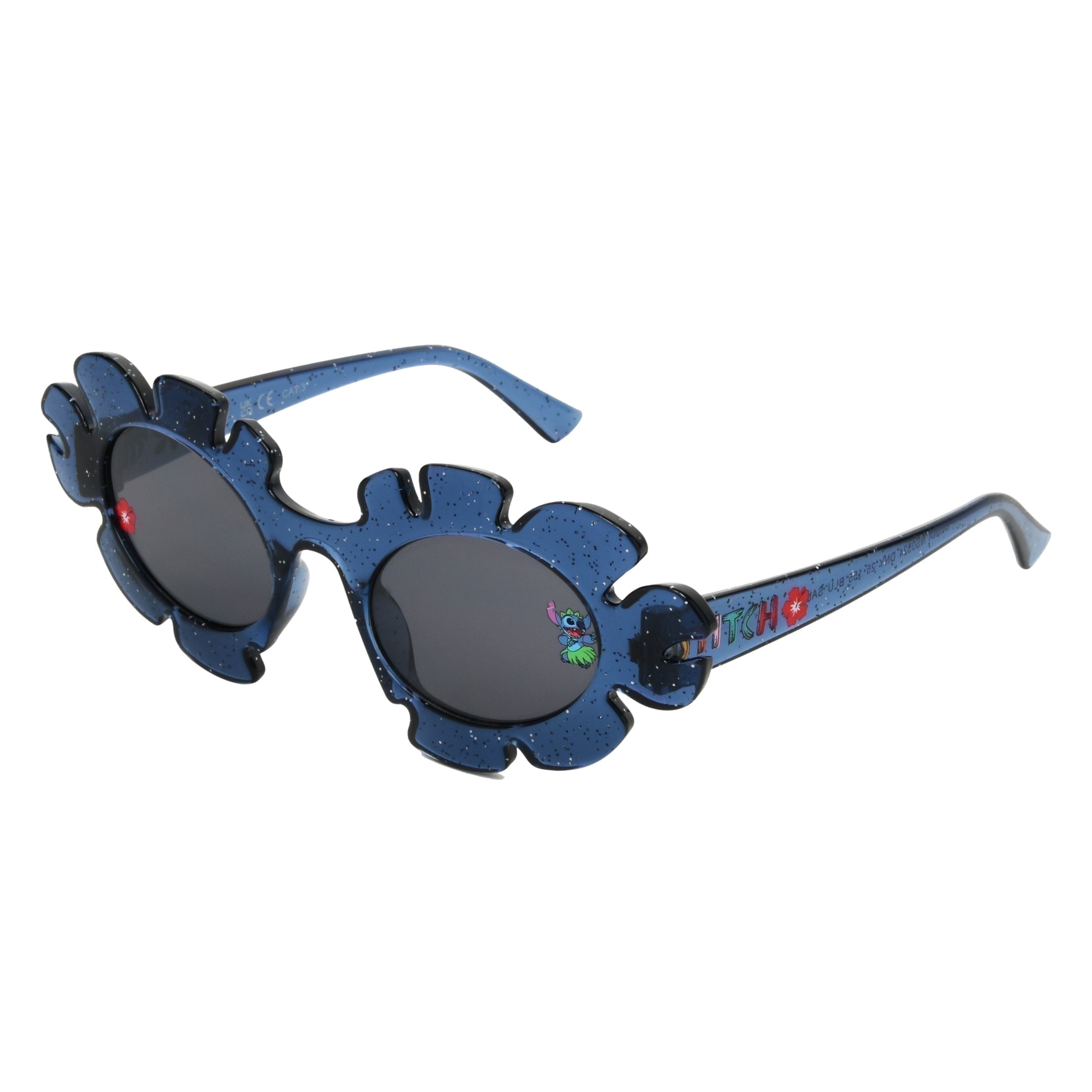 Disney x Foster Grant Stitch Oval Girls Full Rim Sunglasses, Blue Frame ...