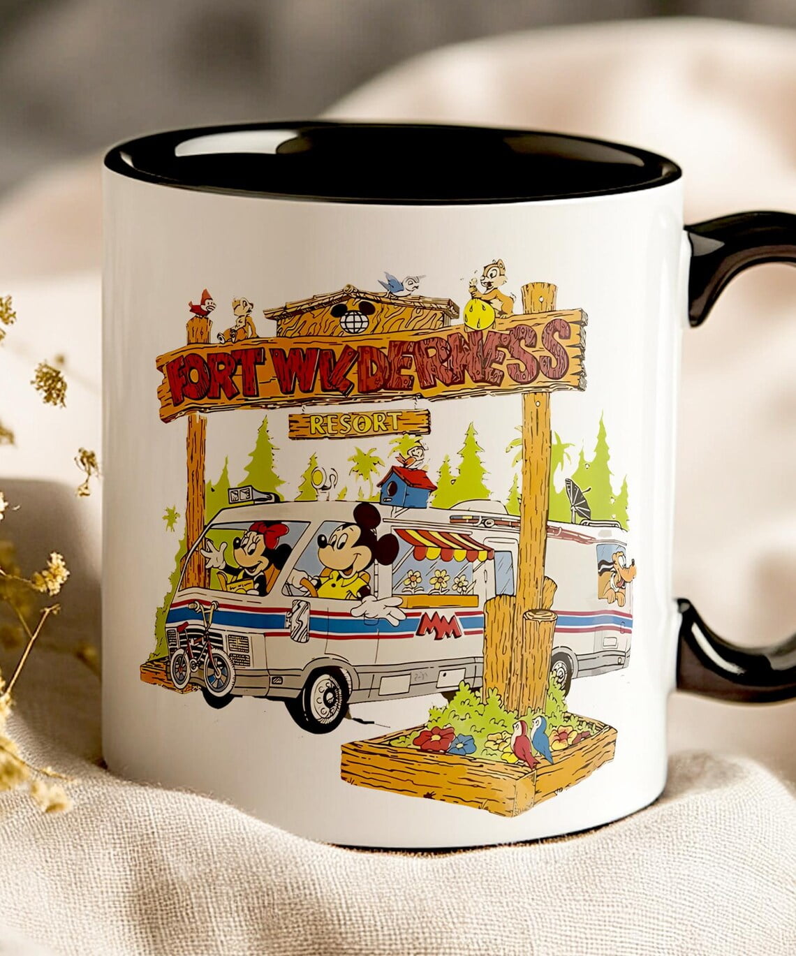 Disneyland 70 Mug, Cute Cartoon Disney Characters Cup, With Magical ...