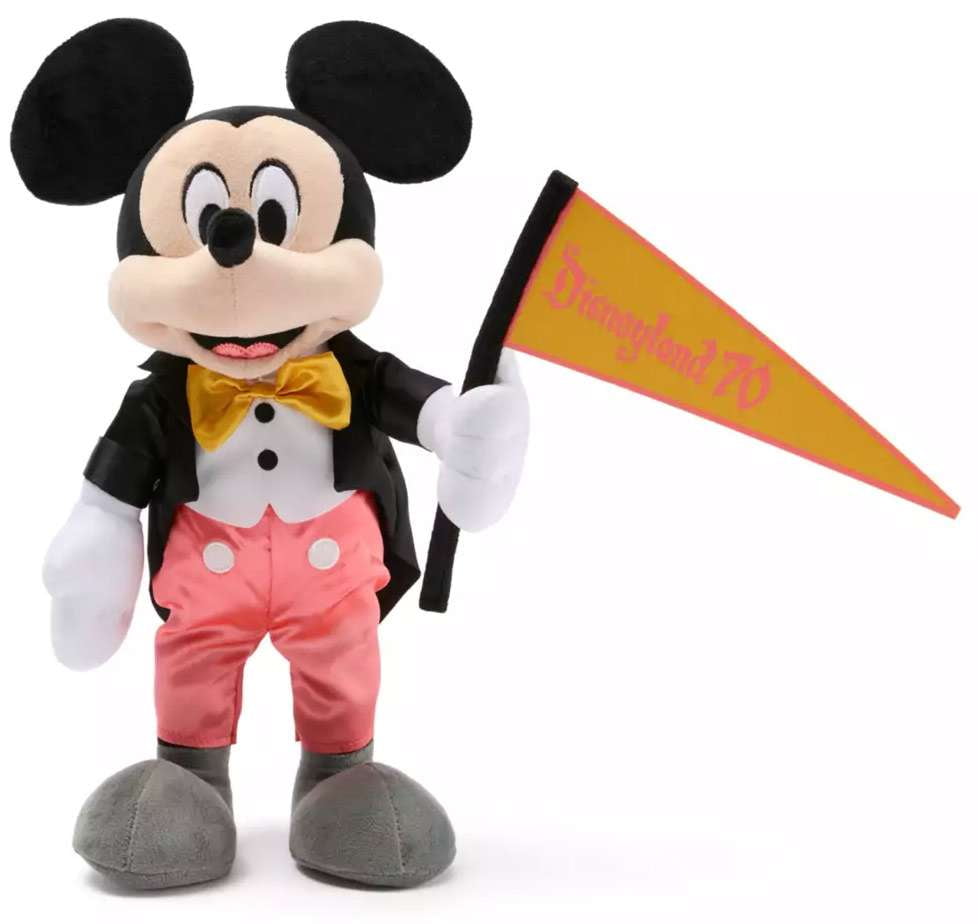 Disneyland 70th Anniversary Mickey Mouse Plush (Classic) - Walmart.com