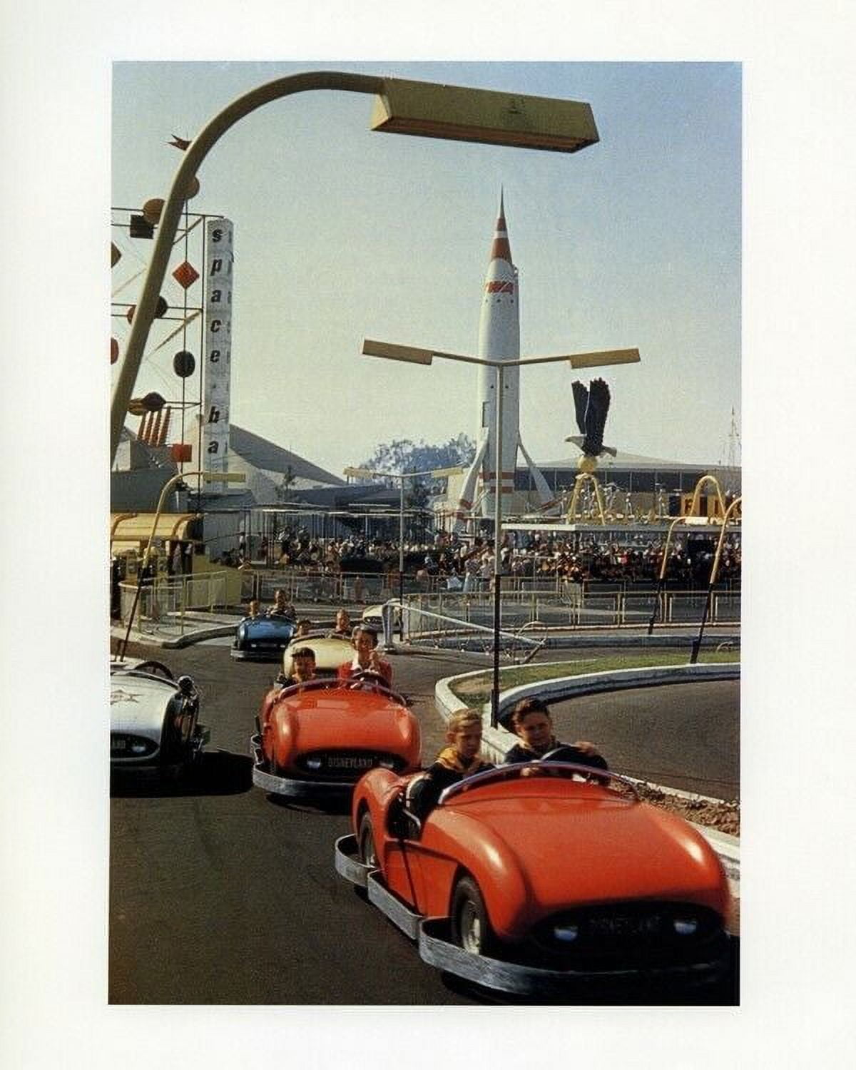 Disneyland Anaheim vintage view circa 1960's Autopia Tomorrowland 8x10 ...