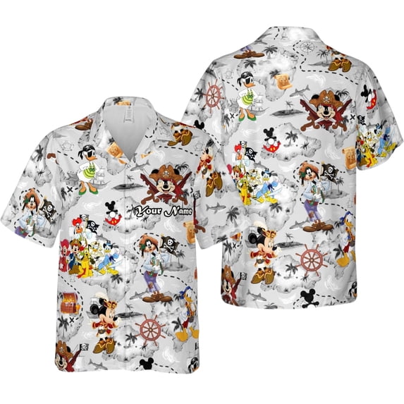 Disneyland Cruises Pirates Hawaiian Shirt, Disneyland Caribbean ...
