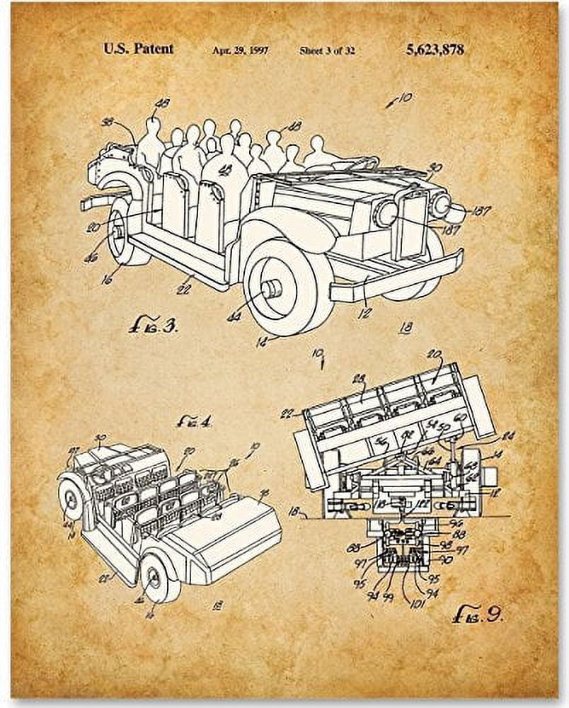 Disneyland Indiana Jones Adventure Car - 11x14 Unframed Patent Print ...