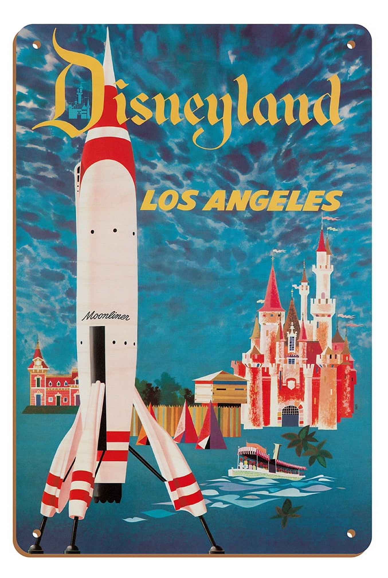 Disneyland Los Angeles - Tomorrowland - Vintage Travel Poster by David ...