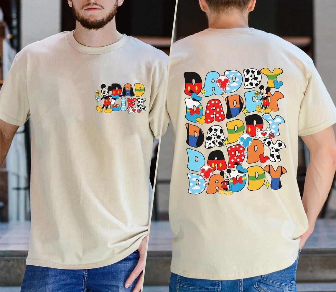 Disneyland Mickey And Friends Daddy Shirt, Mickey Dad Shirt, Dad Life ...