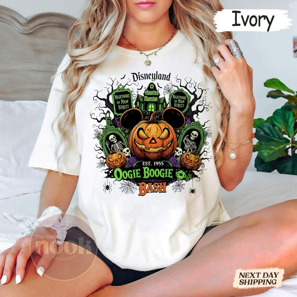 Disneyland Oogie Boogie Bash Haunted Mansion Halloween T-Shirt, Spooky Disney Halloween Party ...
