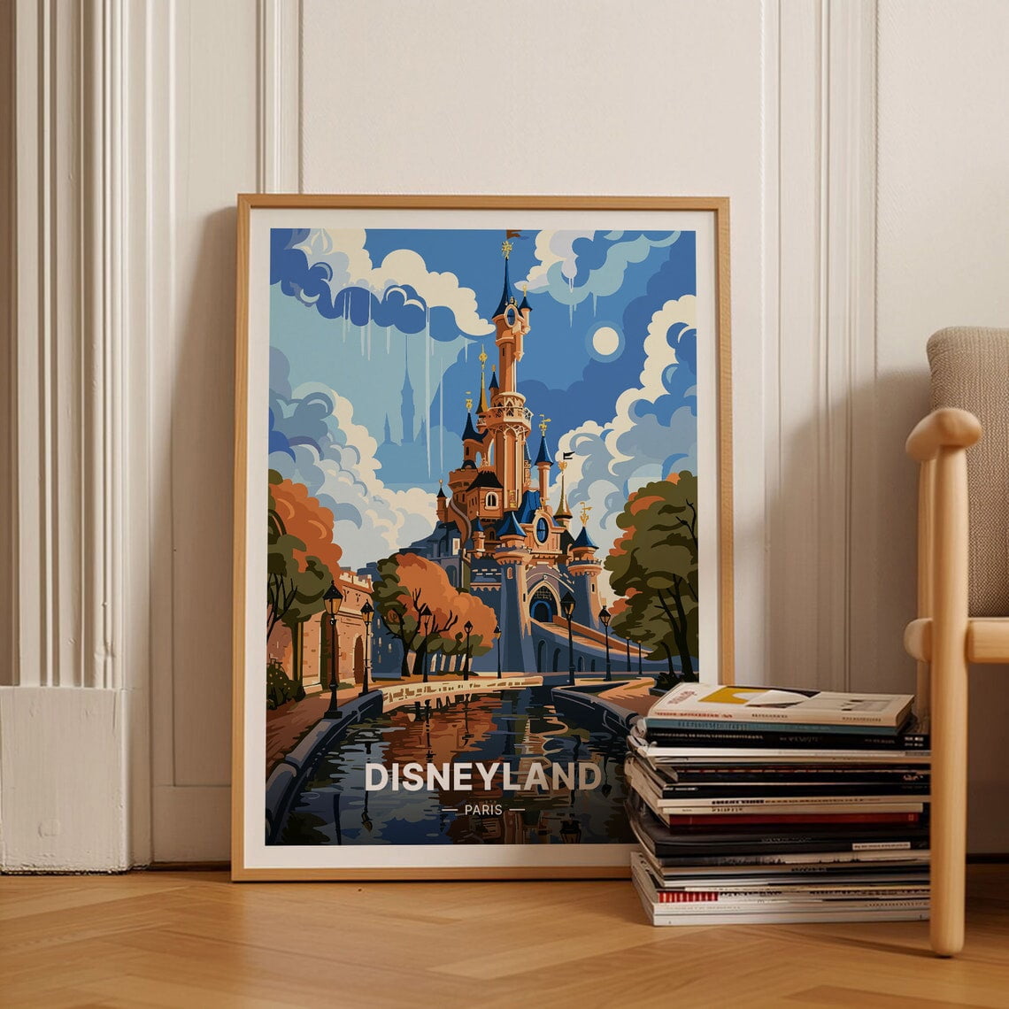 Disneyland Paris Poster, Travel Themed Art, Wall Decor For Travel ...