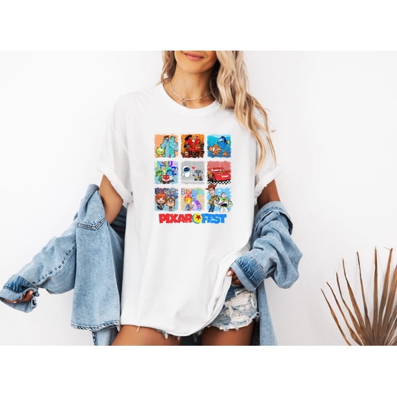 Disneyland Pixar Pier Tour Disney Pixar Fest 2025 Trip T-Shirt All size ...