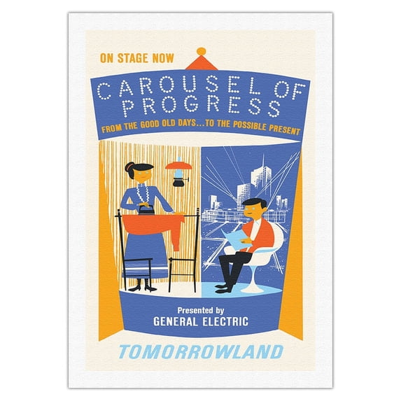 Disneyland - Tomorrowland’s Carousel of Progress - Vintage Advertising ...