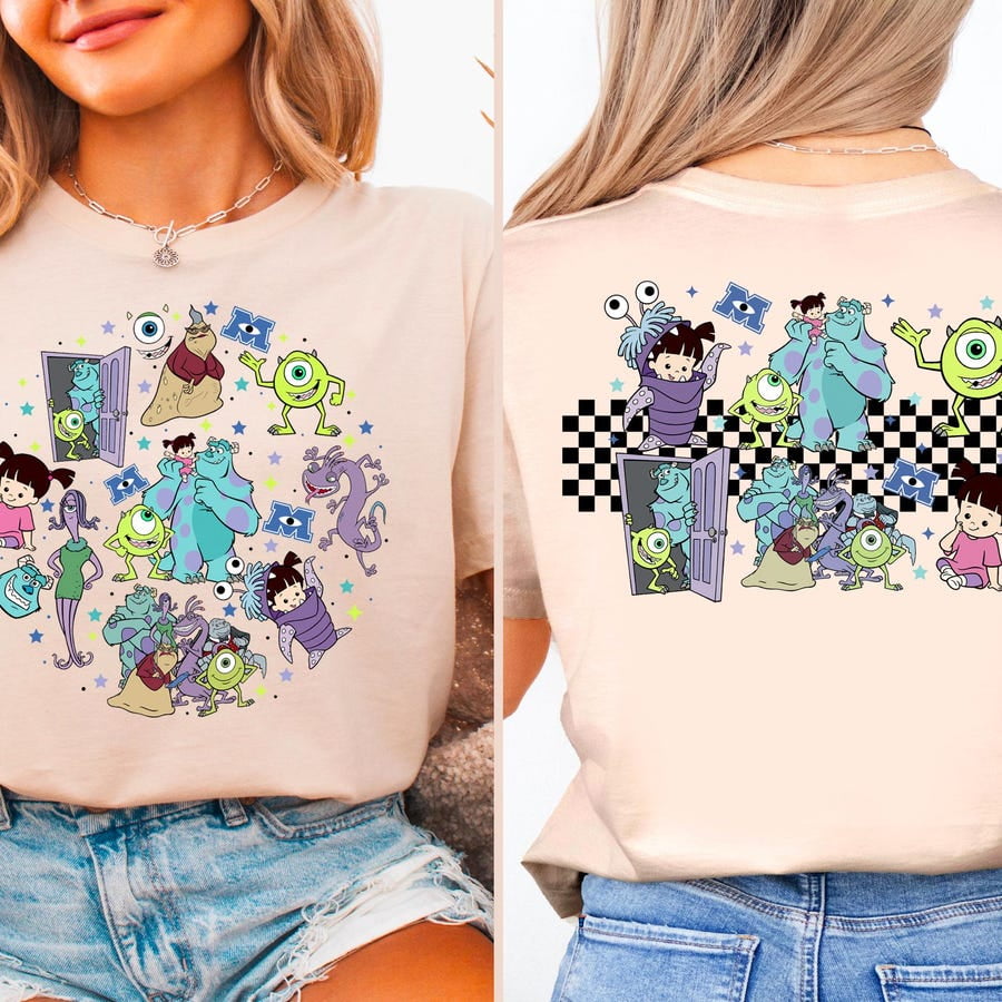 Disneyworld Monsters Inc. Shirt, Two-sided Monster Inc TShirt, Disney ...