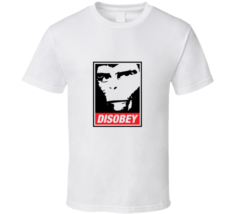 Disobey Caesar Planet of the Apes retro VERY COOL T Shirt - Walmart.com