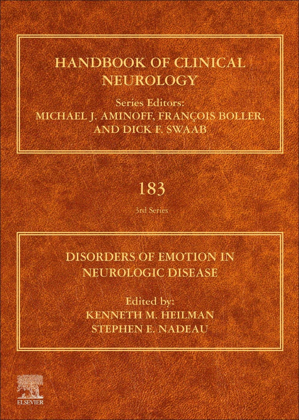Pre-Owned Disorders of Emotion in Neurologic Disease (Volume 183 ...