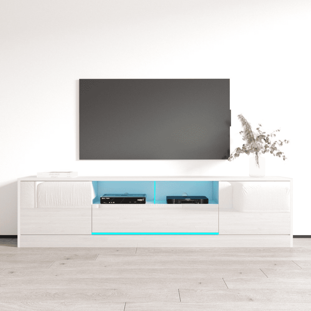 Disparo 02 TV Stand for TVs up to 90", Modern High Gloss 79 ...