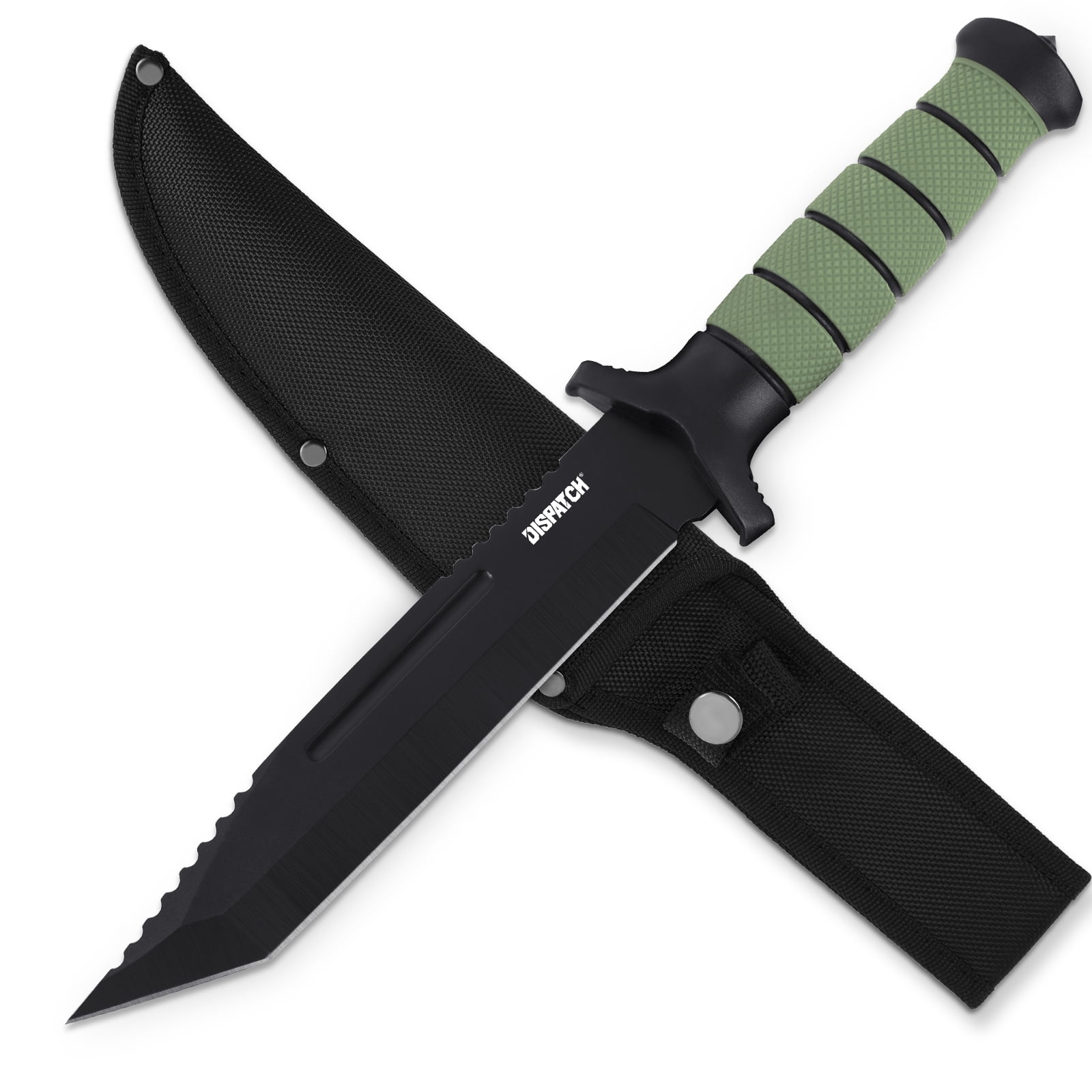 Dispatch 14 Inch Fixed Blade Knives With Nylon Sheath Hunting Knives ...