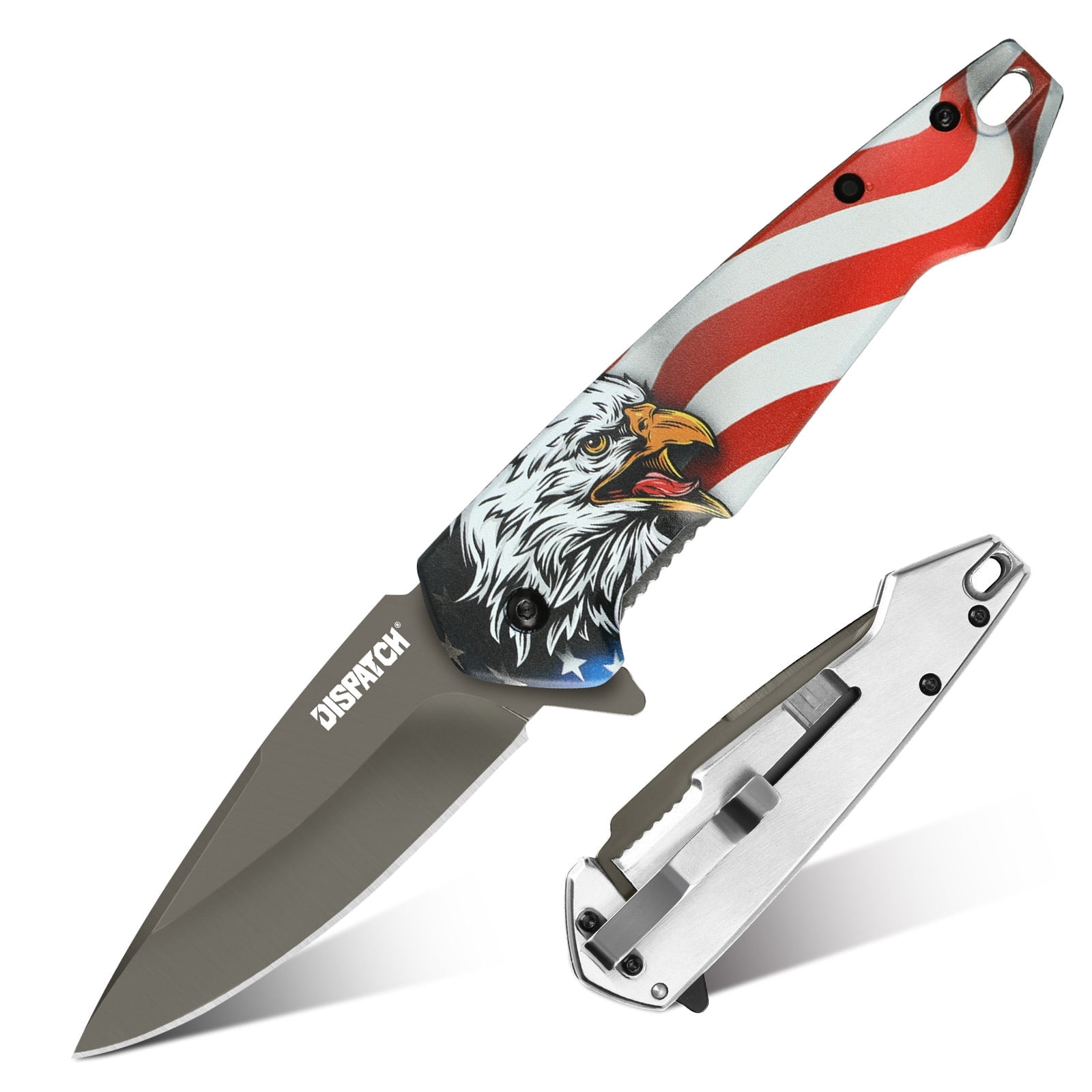 Dispatch 4.5" Folding Pocket Knife with Handle, 3Cr Stainless Steel ...