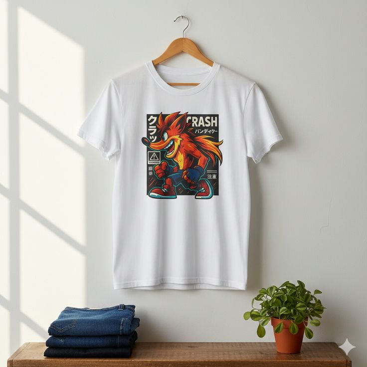 Dispatch Video Game Cartoon Hero Graphic T-Shirt, Retro Platformer ...