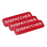 Dispatcher 1 x 3" Name Tag/Badge, Red, (3 Pack) - Walmart.com