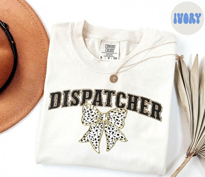Dispatcher 911 Shirt, Dispatcher 911 Gifts, Leopard Print Tshirt ...