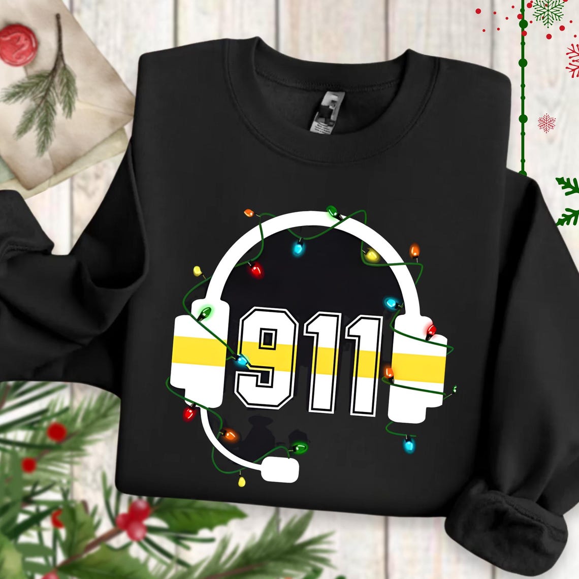 Dispatcher Christmas Lights, Christmas Dispatcher Graphic, 911 ...
