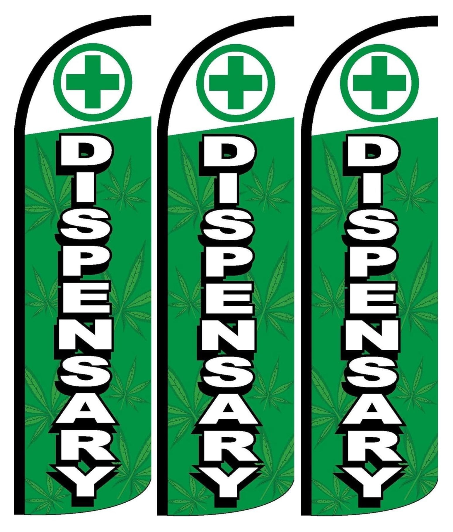 Dispensary King Windless Flag- Pack of 3 (Hardware Not Included ...