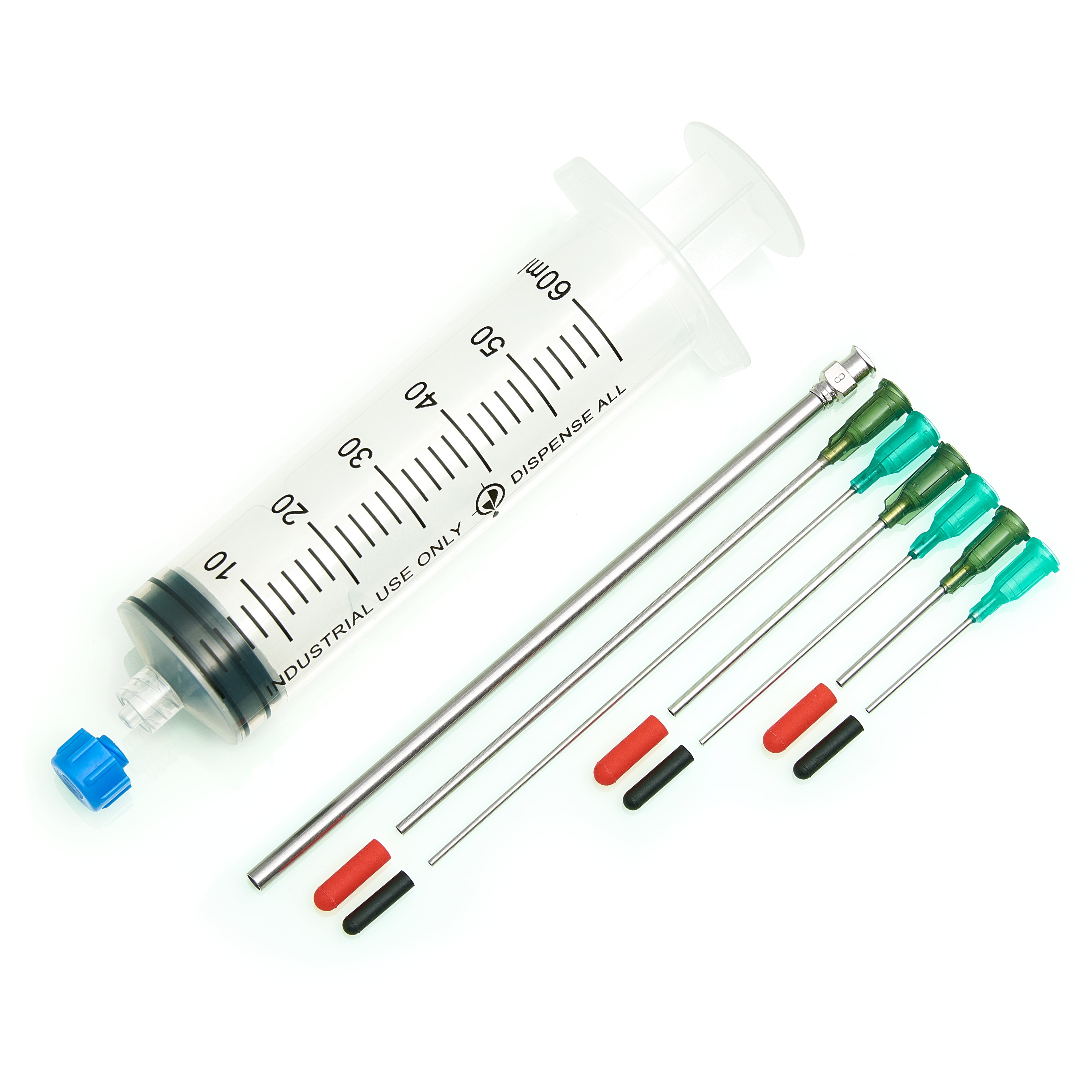 Dispense All - 60ml All-Purpose Industrial Syringe Kit with Long Blunt ...