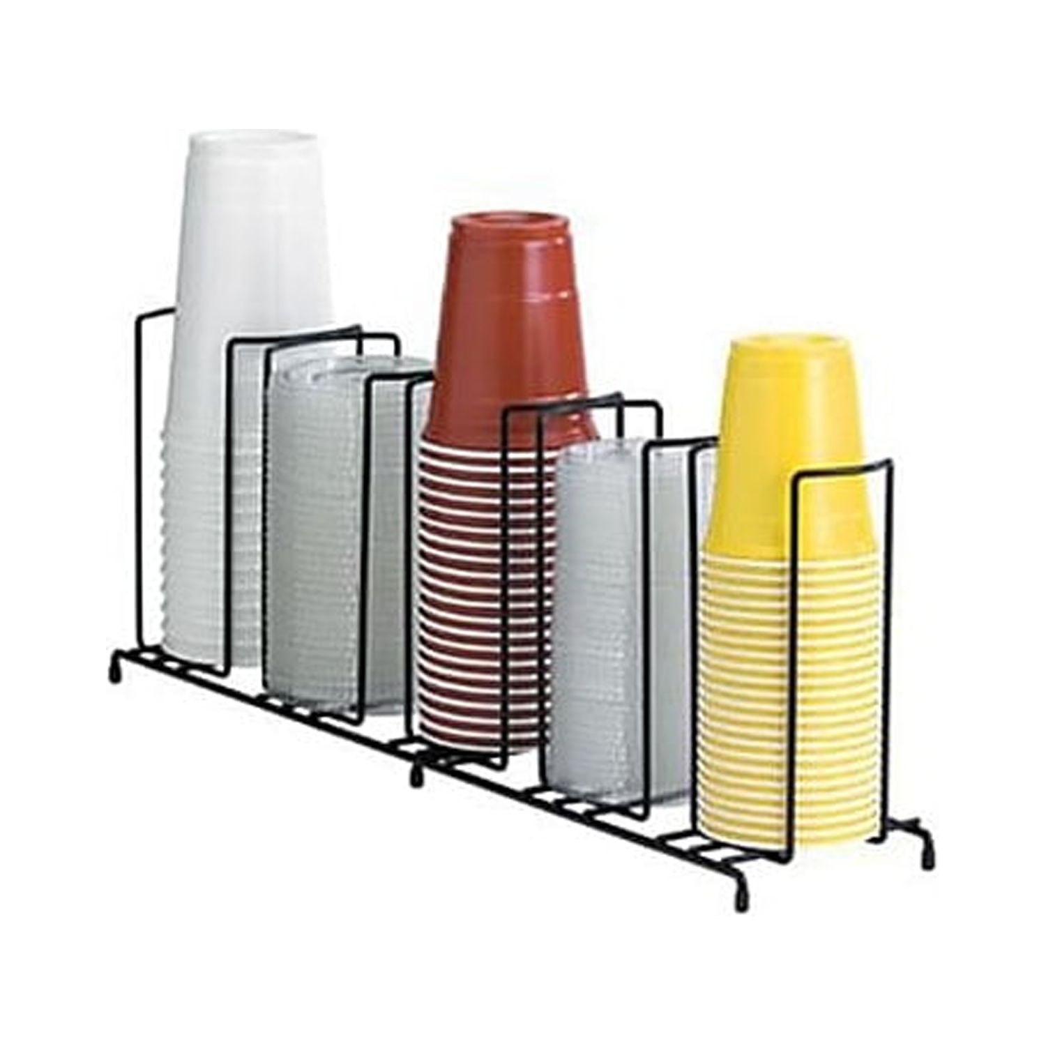 Dispense-Rite 5-Section Wire Cup/Lid Dispenser Black (WR-5) 76582 ...