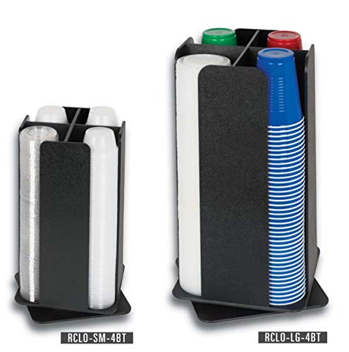 Dispense-Rite RCLO-SM-4BT Four Section Revolving Portion Cup and Lid ...