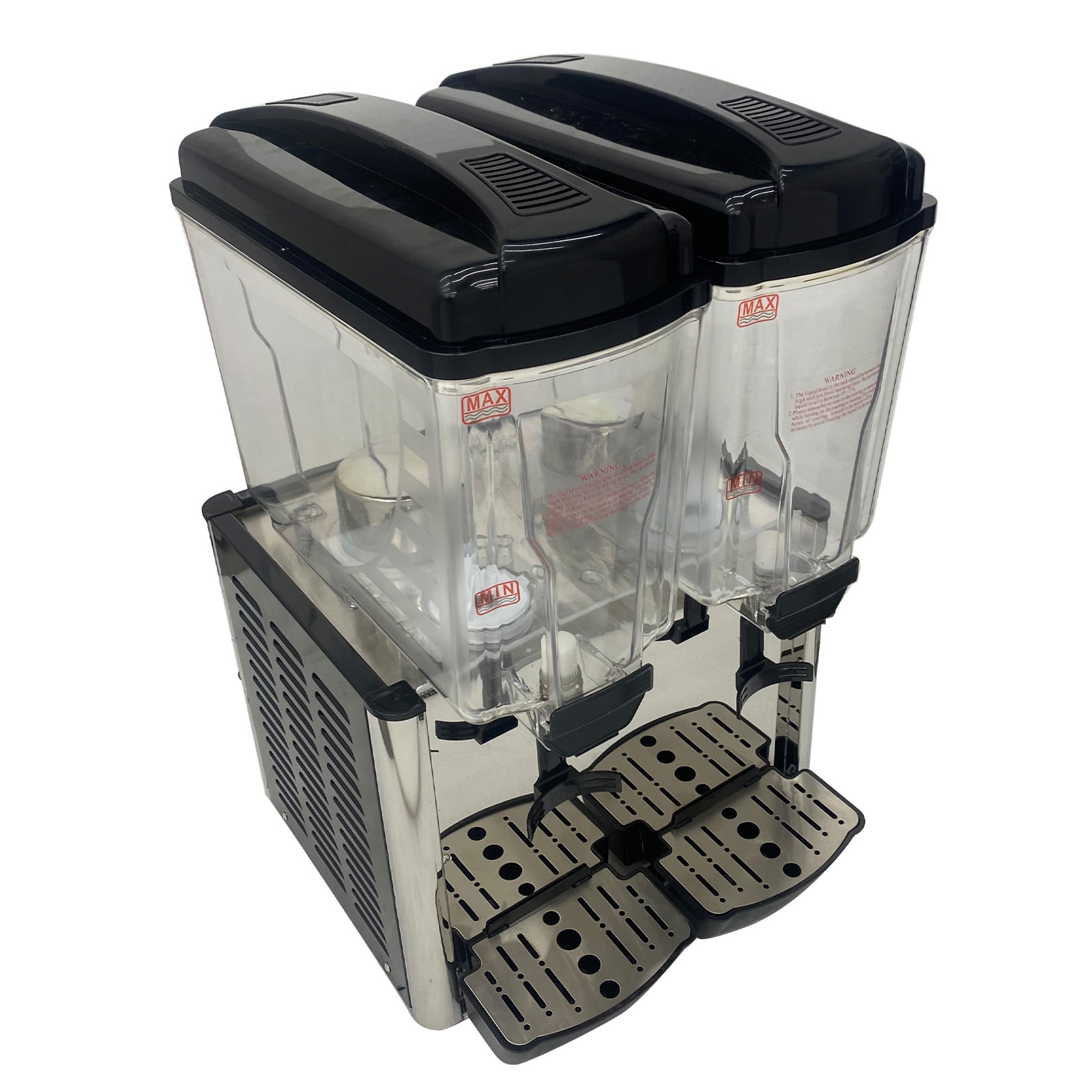 Dispenser 2 Tanks Beverage Dispenser Hot Cold Double Cylinder Automatic ...