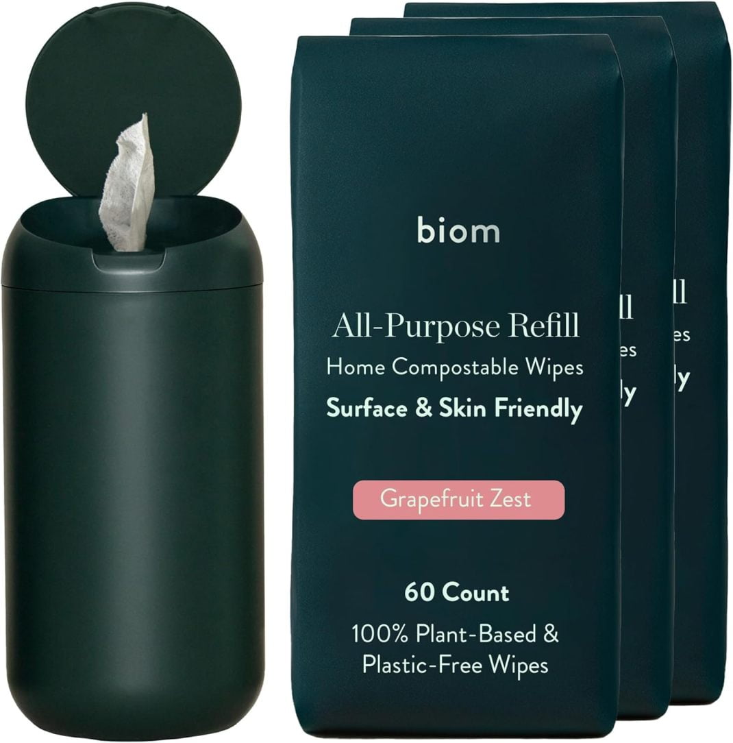 Dispenser + All-Purpose Wipes Starter Kit - Non-Toxic Cleaning Wipes ...