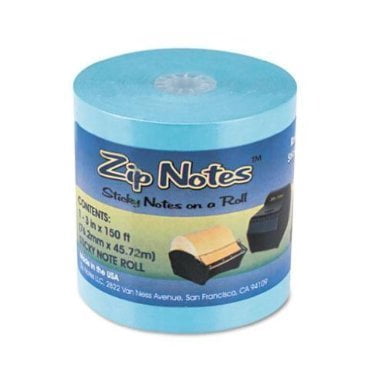 Zip Notes, Llc 0025 Dispenser Refill Roll, Unruled, 150 Ft X 3", Blue ...