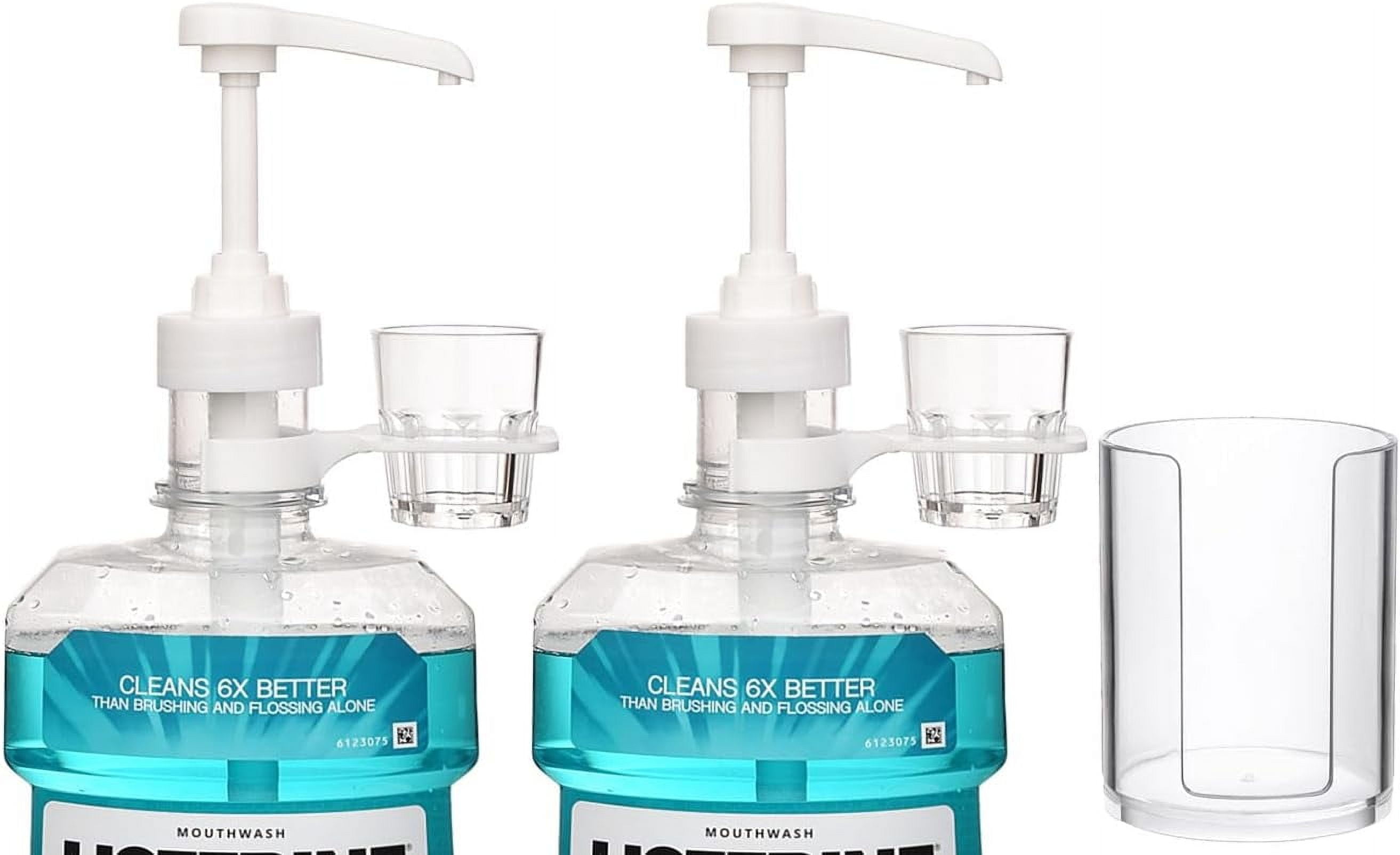 Dispenser Pumps for Listerine 1 or 1.5 Liter Mouthwash Bottles with Cup ...