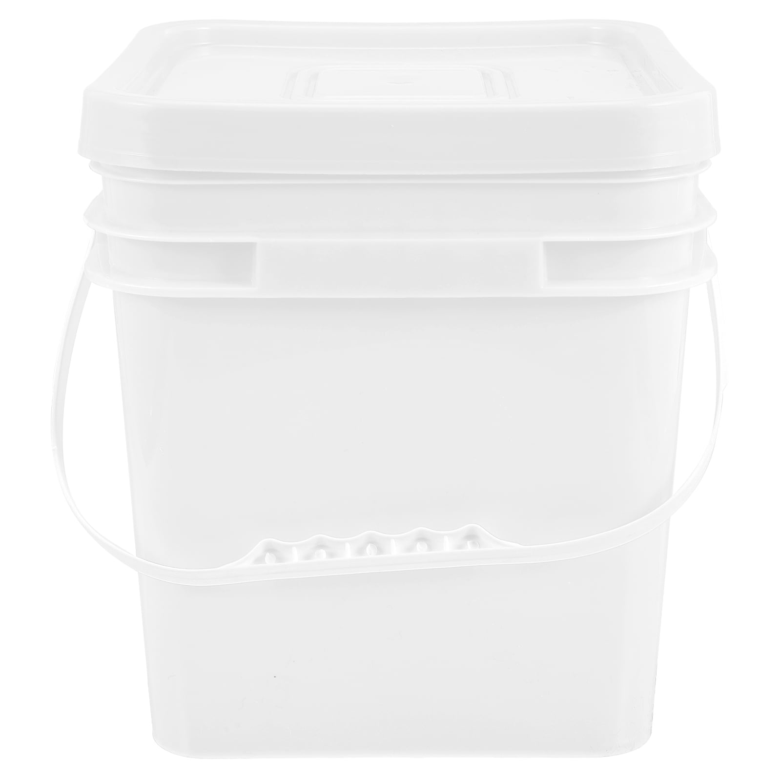 Raindrops White Plastic Storage Bucket for Home Organization and ...