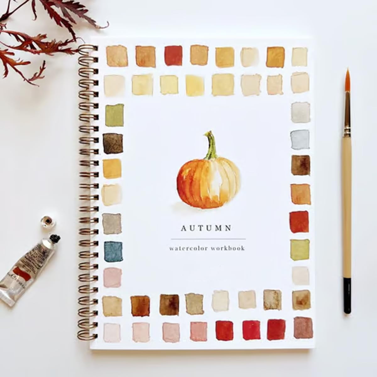 Dispersed Watercolor Workbook - Autumn, Beginner-Friendly Birds ...