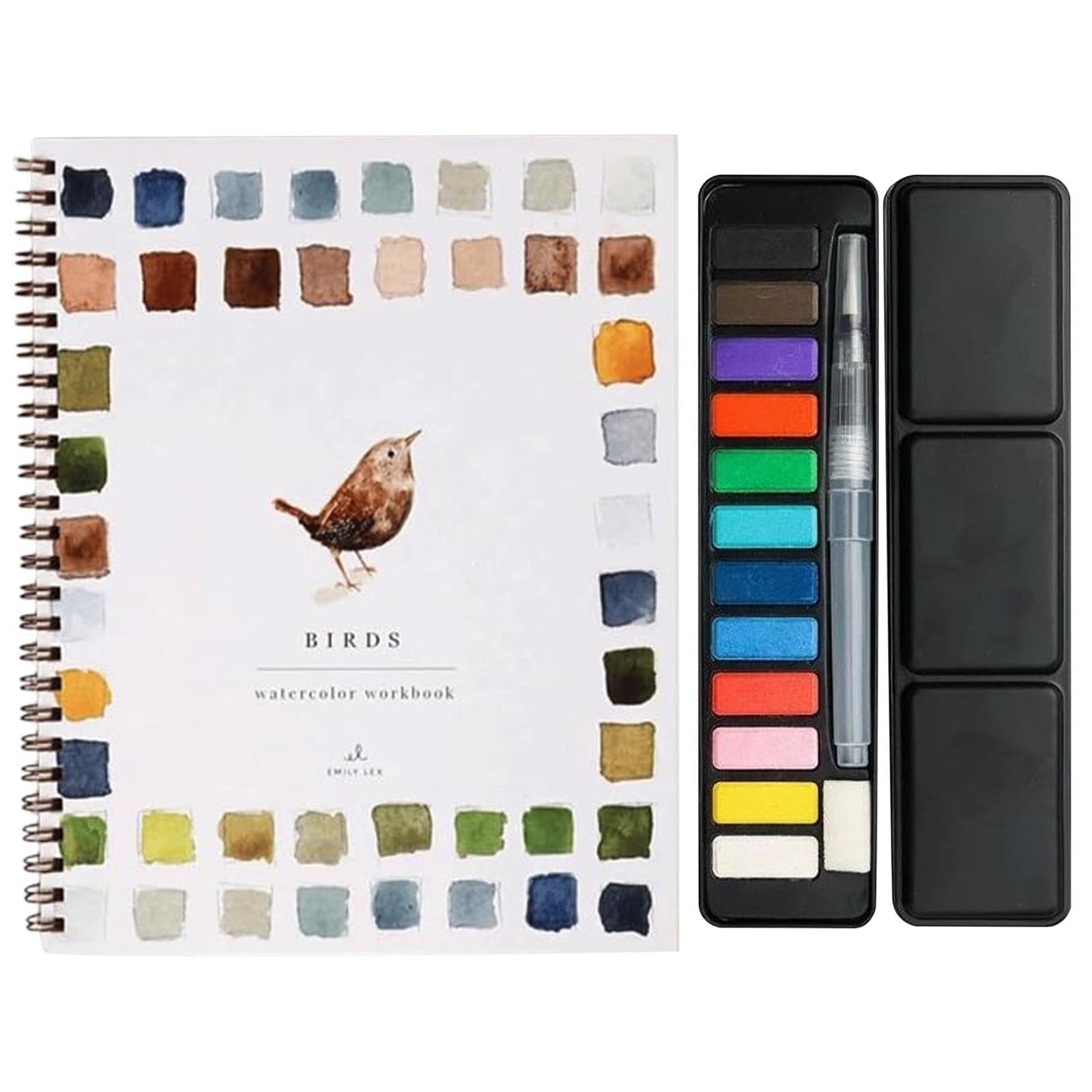 Dispersed Watercolor Workbook, Watercolor Set for Beginners with ...