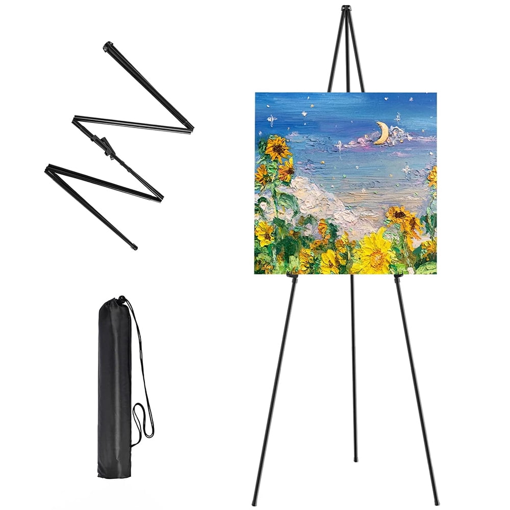 Display Black Easel Stand for Wedding Sign - Artist Instant Tripod ...