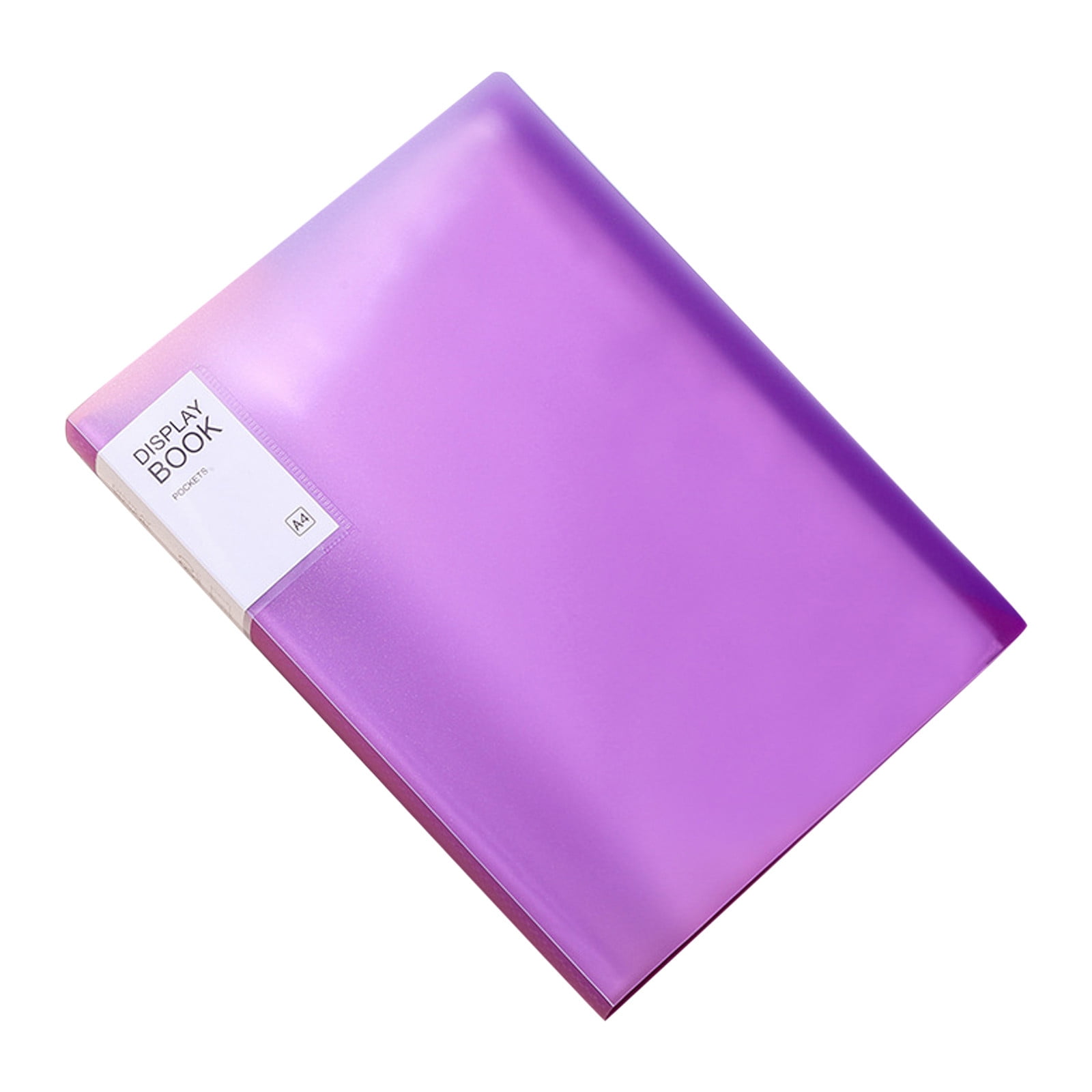 Display Book with Plastic Folder - Transparent Document Protector, 20 ...